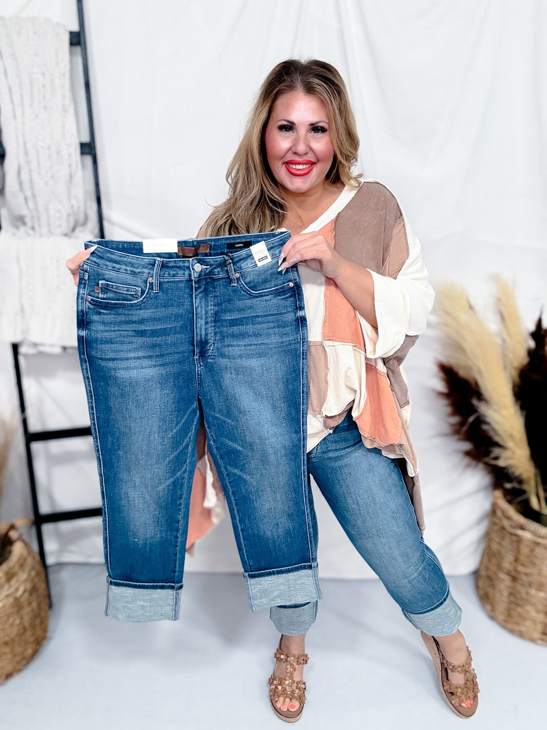 Judy Blue Tummy Control Jeans Stretchy Denim That Slims Whiskey Skies
