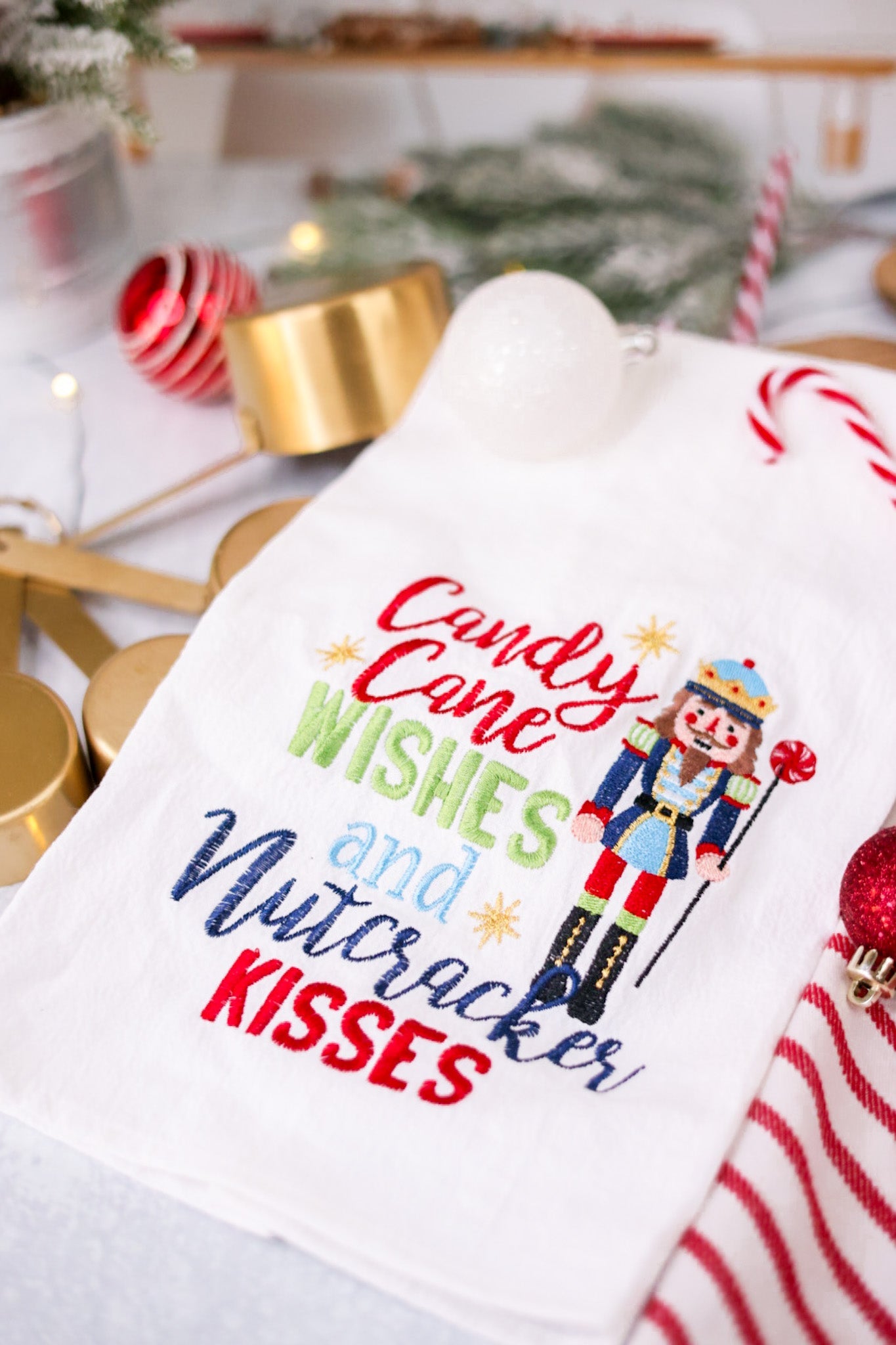 Nutcrackers Kissing Decorative Towel - Whiskey Skies